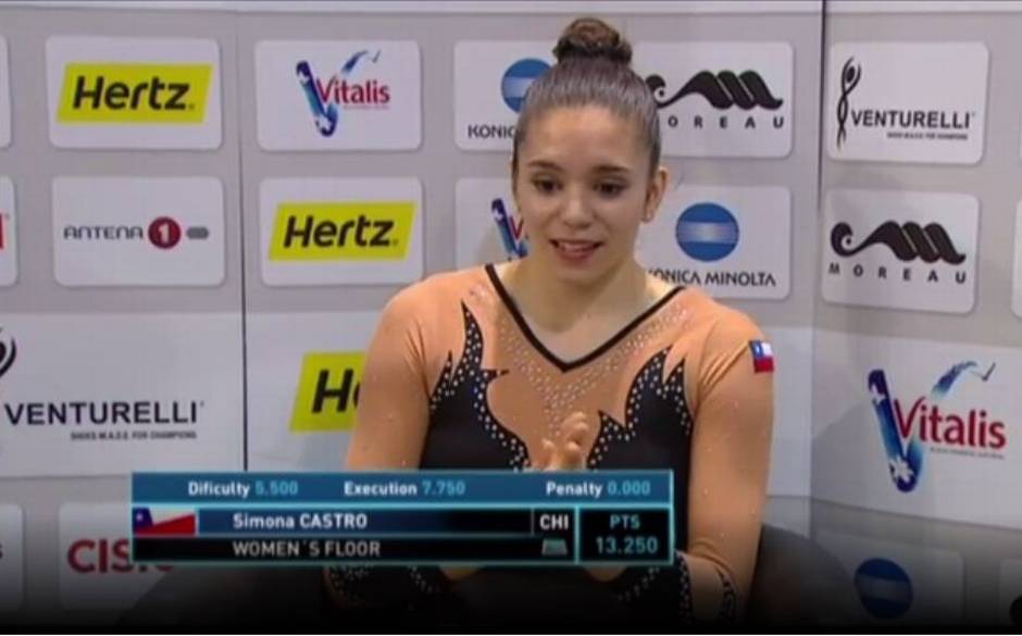 La última rutina de Simona Castro antes de los Juegos Olímpicos | 24horas